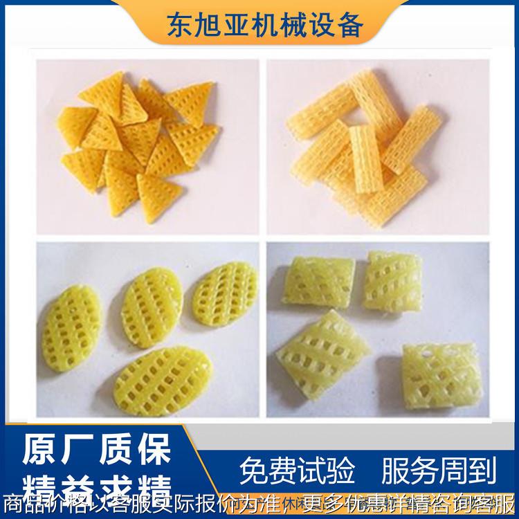 豌豆酥膨化食品设备 膨化胚料加工机器 休闲二次挤压膨化食品机械