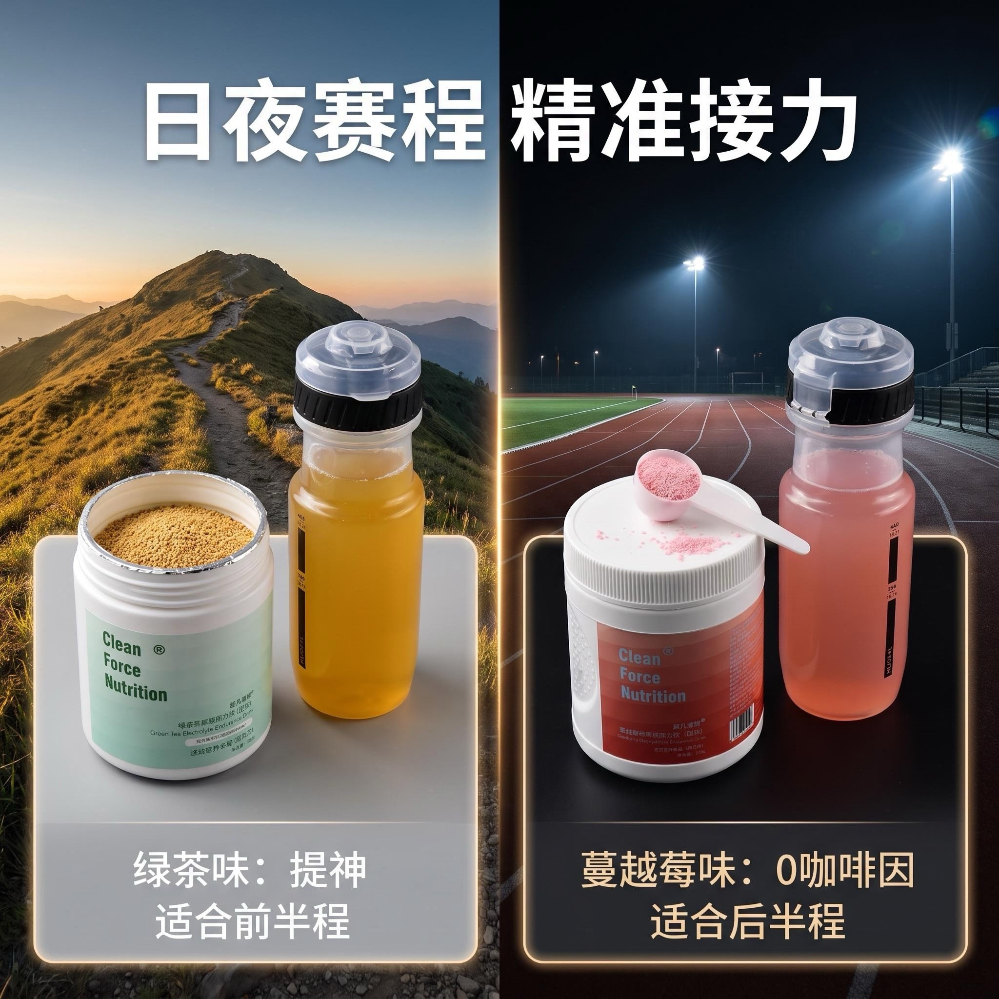 电解质能量粉蔓越莓绿茶多酚耐力饮运动冲剂超凡清燃骑行铁三训练