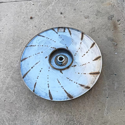 不锈钢翻边叶轮AZY53.03汽轮机 轴封抽风机 轴加风机专用叶轮