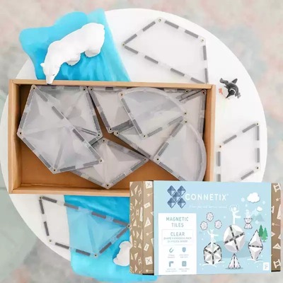connetix磁力片磁性拼搭男女儿童益智玩具生日礼物透明积木澳洲
