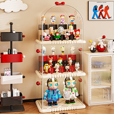 日本进口手办展示盒多层防尘收纳