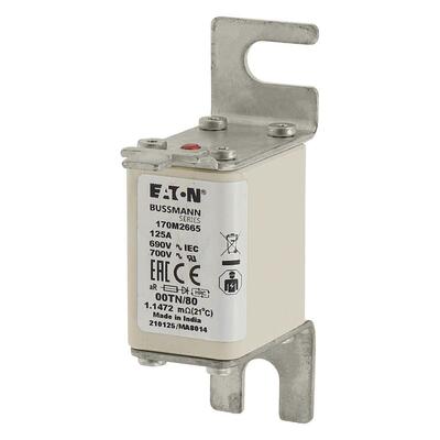 170M2665伊顿巴斯曼熔断器690VAC125A200KA分断力全范围GR熔断器