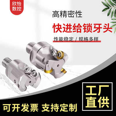 EXN03快进给锁牙头双面刀片抗震螺纹头LNMU0303ZER-MJ铣刀片刀杆