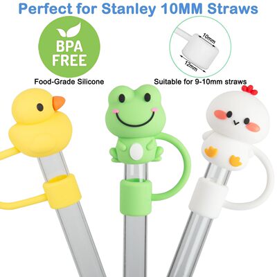 适用于STANLEY探险系列手柄吸管保温杯吸管防尘帽卡通DIY