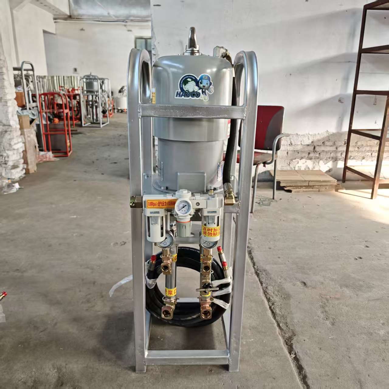 气动矿用注浆泵ZZQ-0.72/10 型防爆化学浆风动高压注浆机(普通款)