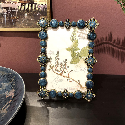 金属相框摆台 六七创意欧式儿童相框婚纱照像片框桌