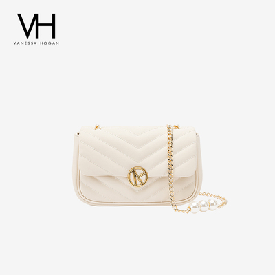 VH女包雅然砰砰包珍珠链条单肩包