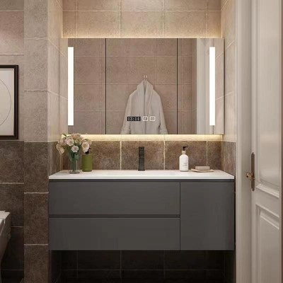 9厘米999999浴室柜洗漱台实木洗手盆陶瓷盆