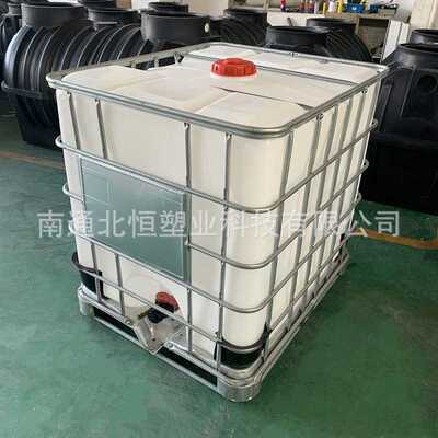 IBC集装桶 加厚耐酸碱化工液体储存运输方桶 1吨叉车堆码pe方水箱