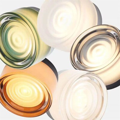 Modern Glass Round Wall Sconce Light Fixtures for Bedroom Be