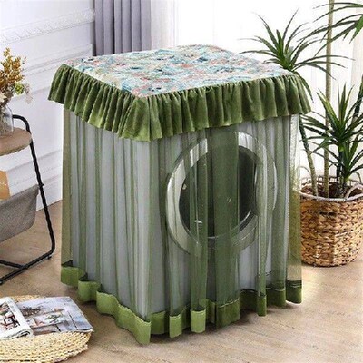 Drum Type Washing Machine Cover Ins Style Solid Color