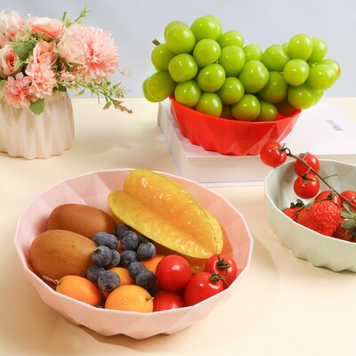 Macaron Fruit Tray Plastic Tray for Home Use Antidrop Durabl