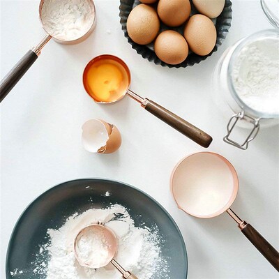 Rose Dolden Stainless Steel Measuring Cups Set 4 Piece