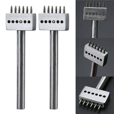 4mm Round Punch Prong Chisel Craft Leather Spacing Hole