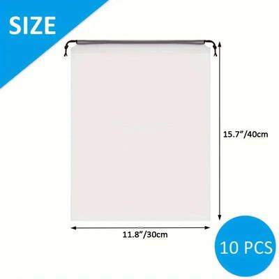 10 Travel Shoe Storage Bags, Portable Waterproof Shoe Packin
