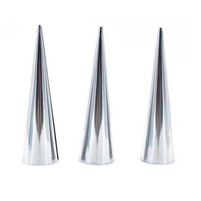 Cone shaped stainless steel Danish tube croissant mold spir