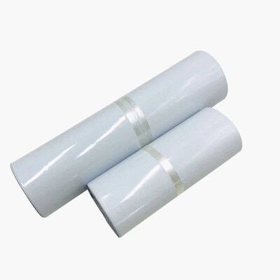New Light Gray Courier Bag 10pc Self-seal Mailbag Plastic Po