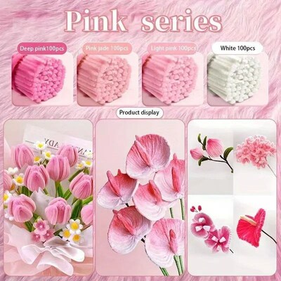Chenille Stems 30cm Pipe Cleaners Craft Supplies DIY Art Han