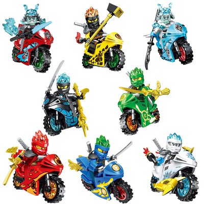 Ninja Mini Figure 4CM Characters Building Block Toys Doll Mo