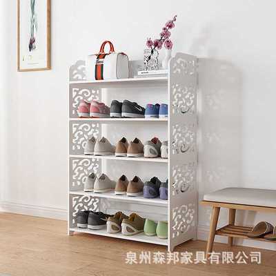 欧式鞋架镂空雕花鞋架 浴室房门口鞋柜北屿简易鞋架组装