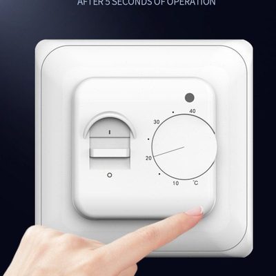 机械式采暖温度控制器RTC70地暖传感温控器电子智能开关面板3A16A