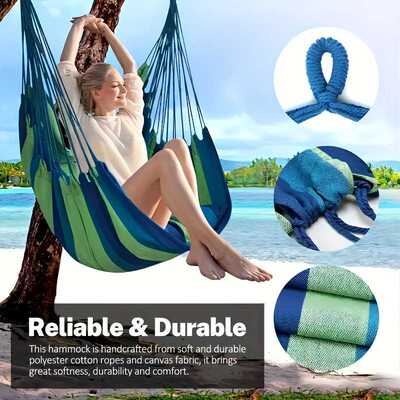 3pcs hammock set 1pc hammock with 2 pillows indoor/ outdoor