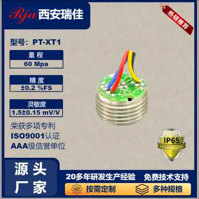 压力传感器PTXT1大量程60Mpa液压气压油压压力变送器测力厂家直供