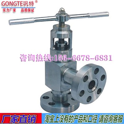 不锈钢高压角式截止阀J44H/Y/W-160P/220C/250R/320L蒸汽阀门DN10