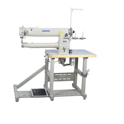 1341加长臂60cm厚料三同步筒式高头车工具箱包边户外用品缝纫机