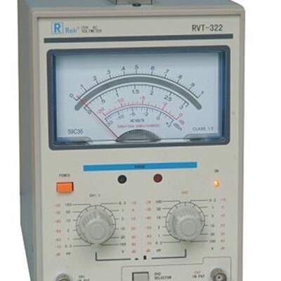 Rek美瑞克 RVT322 双频道交流毫伏表频率10~1MHz 300UV-100V