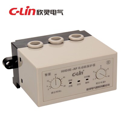 C-Lin欣灵 HHD3E-AP 2-10A电动机综合保护器 过载 断相 AC380V