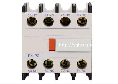 交流接触器 辅助触头  F4-D22 02.2开2闭 CJX2接触器辅助触头