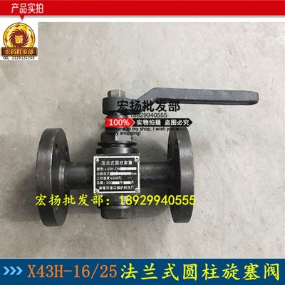 X43H-16/25法兰式圆柱体旋塞阀/锅炉旋塞阀/水位计旋塞阀DN20DN25