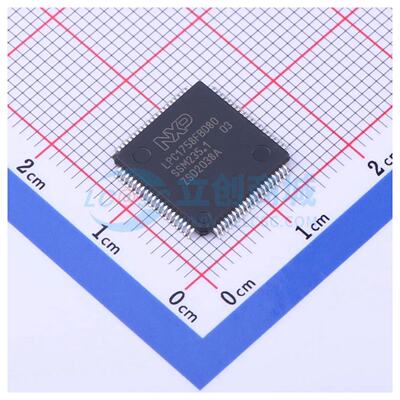 单片机 LPC1758FBD80K LQFP-80(12x12) 512KB 100MHz 32 Bit