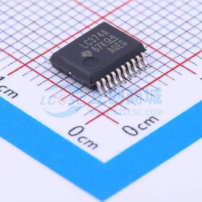触发器 SN74LVC374ADBR SSOP-20-208mil 100MHz D-型 原装正品