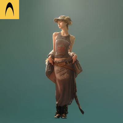 Anomalies Department绑带露背工字背心上衣女装