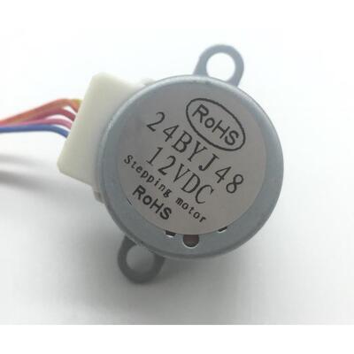24BYJ48减速步进电机 4相5线步进马达 DC12V慢速微型小型步进电机