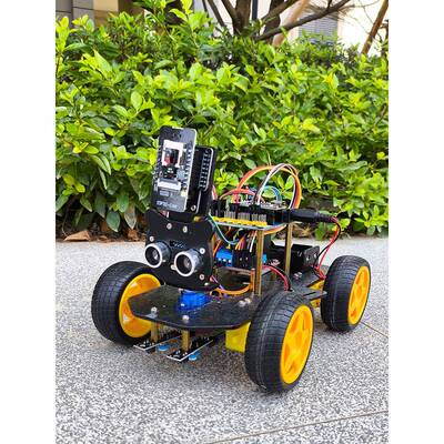 ESP32CAM 摄像头可编程arduino 智能小车WIFI无线传输4WD套件STEM