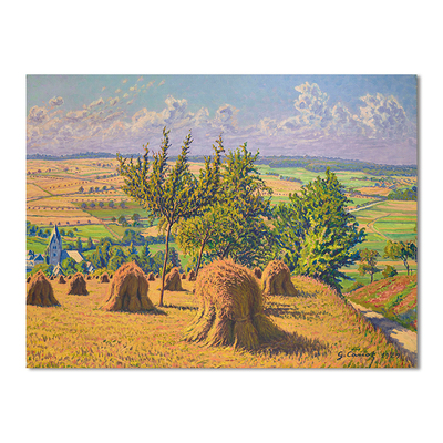 gustave cariot法风欧式经典风景油画画芯墙贴挂画壁画有框画内芯