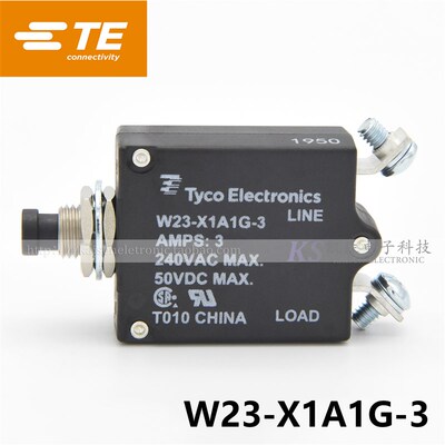 Tyco TE W23-X1A1G-3 3A 7-1393246-0 UL CSA 1-50Amps热控断路器