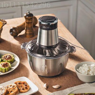 小熊绞肉机QJ-C0H5不家用电动锈钢大容量多DUM功S能搅拌4打馅碎菜