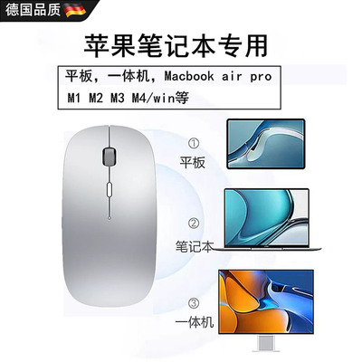 【三模无线静音鼠标】便携长续航