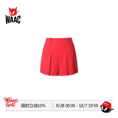 WAAC小恶魔官方春夏女士高尔夫服饰ESSENTIAL PLEATS SKORT百褶裙