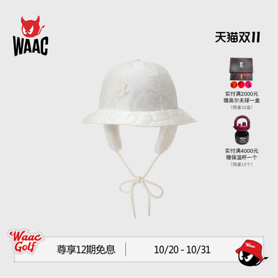 WAAC小恶魔官方早秋新品EAR WARMER BUCKET HAT女士护耳渔夫帽