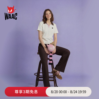WAAC小恶魔官方春夏新品女士高尔夫服装TERRY POLO短袖POLO衫