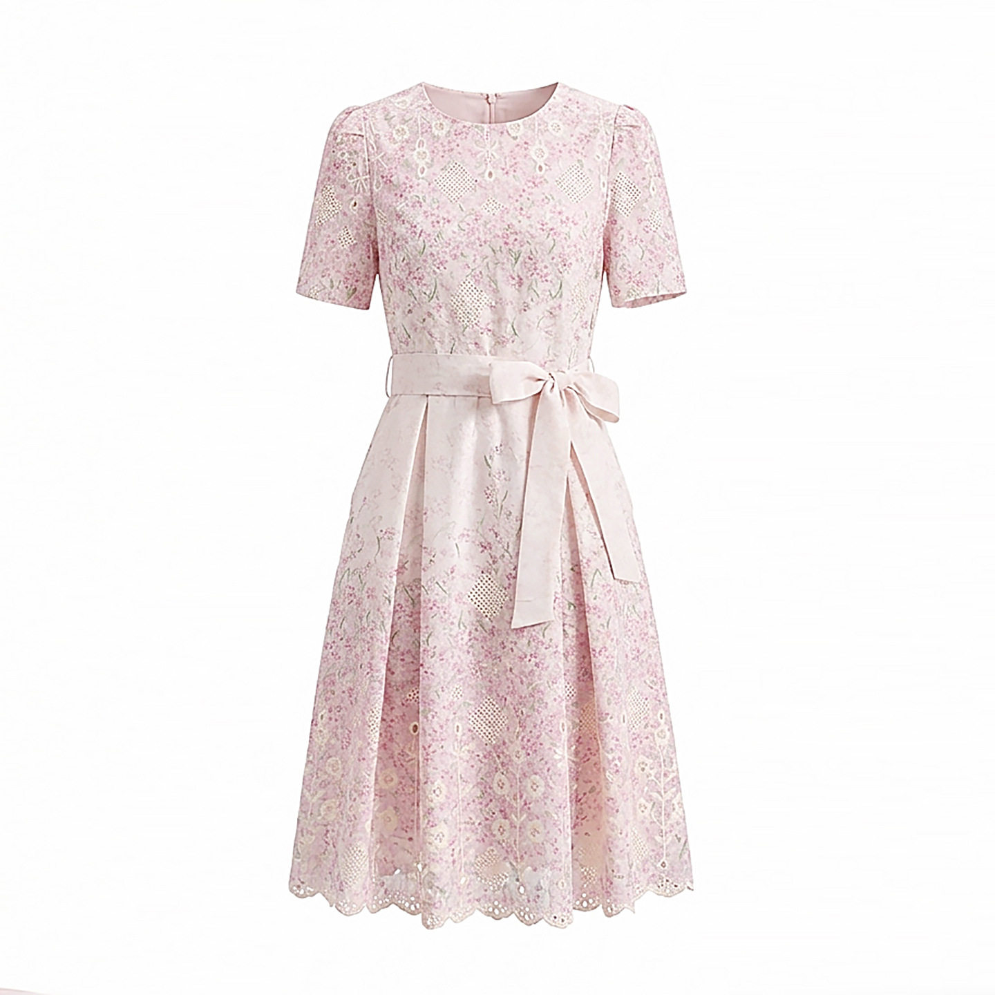 2607505-南油高品质女装夏季新款法式轻奢重工刺绣印花时尚连衣裙