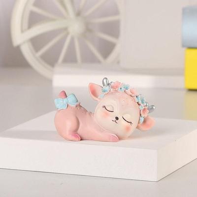 可爱情侣鹿北欧小鹿一路平安摆件少女心房间卧室装饰女孩生日礼物