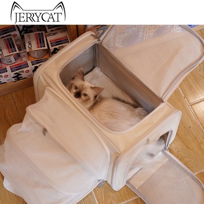 猫包可扩展外出便携手提式猫咪狗背包猫笼子宠物航空客舱软包猫袋