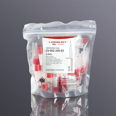 LABSELECT CV-002-200-EX 2.0ml可立外旋冻存管 冷冻管 50支/包