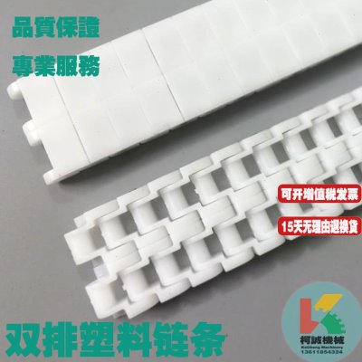 40P塑料双排链条60P双排链条12.7mm19.05mm节距塑料双排链条链条